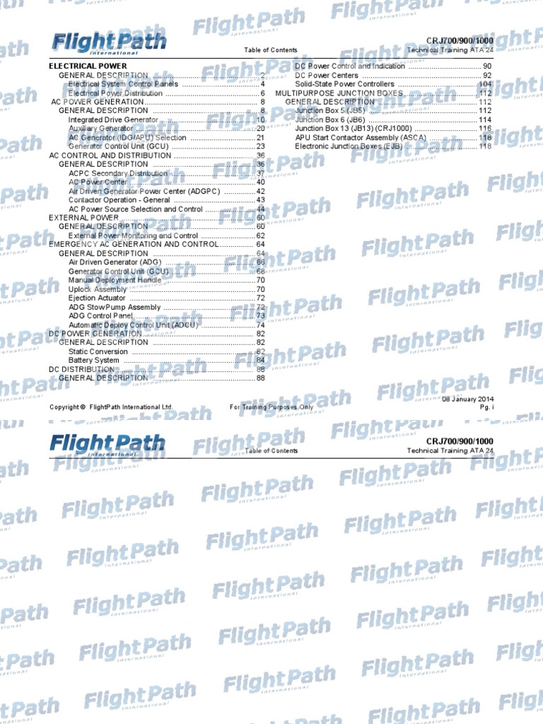 ATA 24 Electrical Power R04 | Download Free PDF | Electric Generator ...