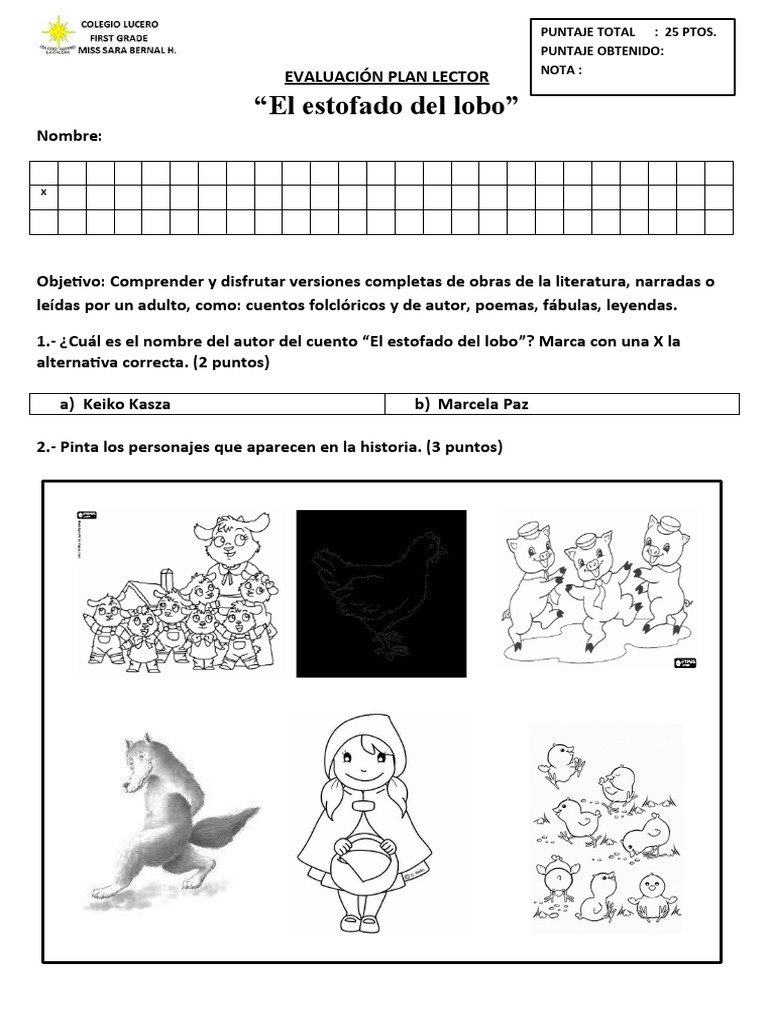 Prueba Estofado de Lobo | PDF