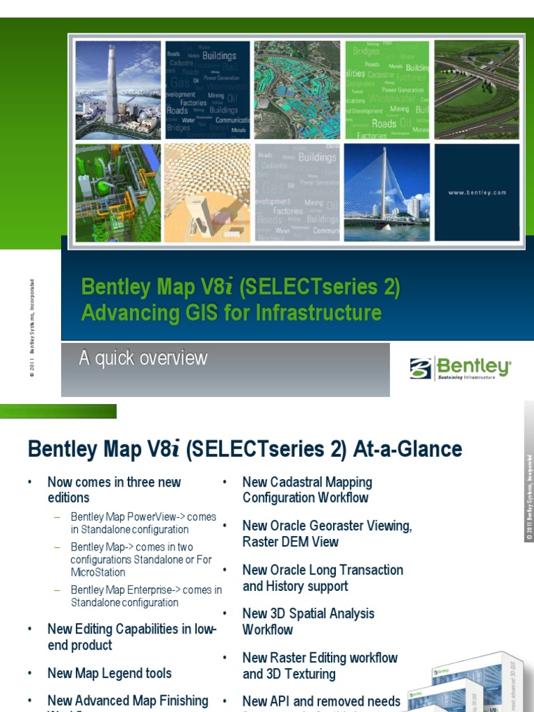 Bentley Map V8I (Selectseries 2) Advancing Gis For Infrastructure | PDF ...