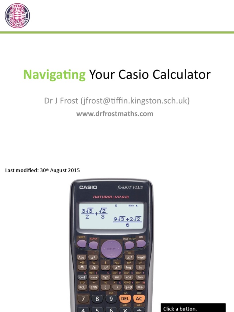Casio Calculator | PDF | Correlation And Dependence | Statistics