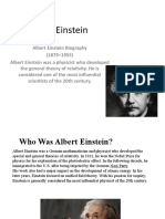 Biografía de Albert Einstein en Inglés | PDF