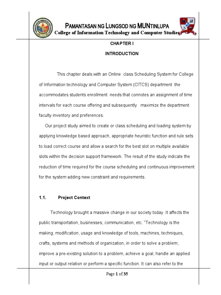 Online Class Scheduling System | PDF | Scheduling (Production Processes ...