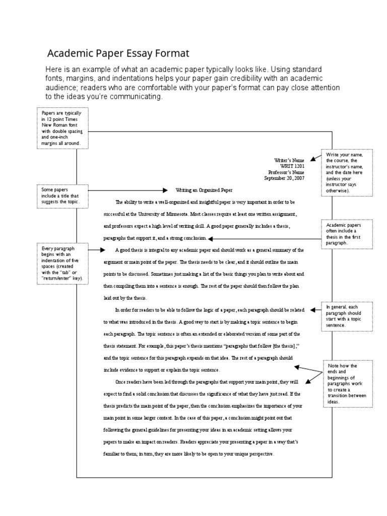 Essay Format Sample | PDF | Thesis | Paragraph