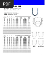 U Bolt Data Sheet | PDF | Technology & Engineering