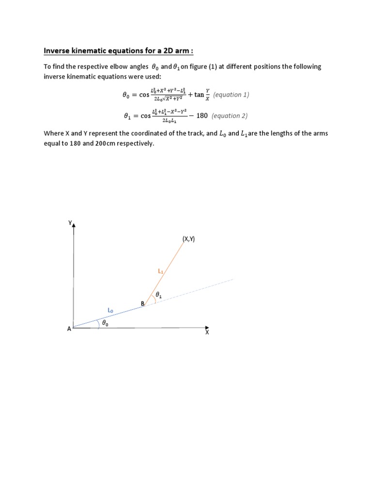 Inverse Kinematic in 2D | PDF