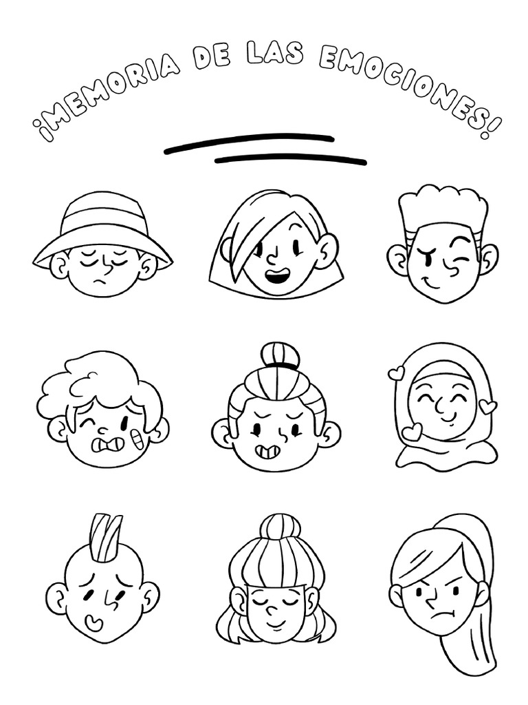 Juego de memoria-EMOCIONES | PDF