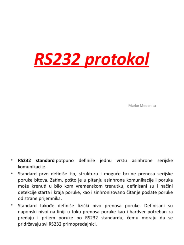 14.RS232 Protokol | PDF