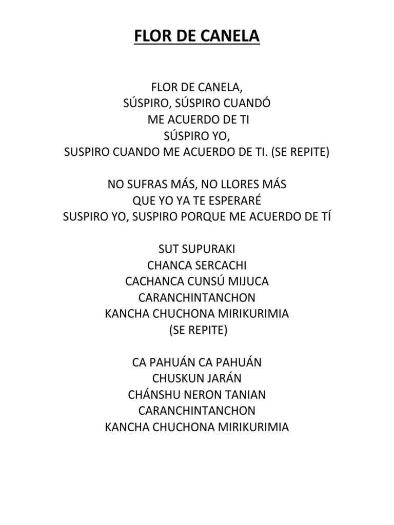 Flor de Canela en Purépecha | PDF