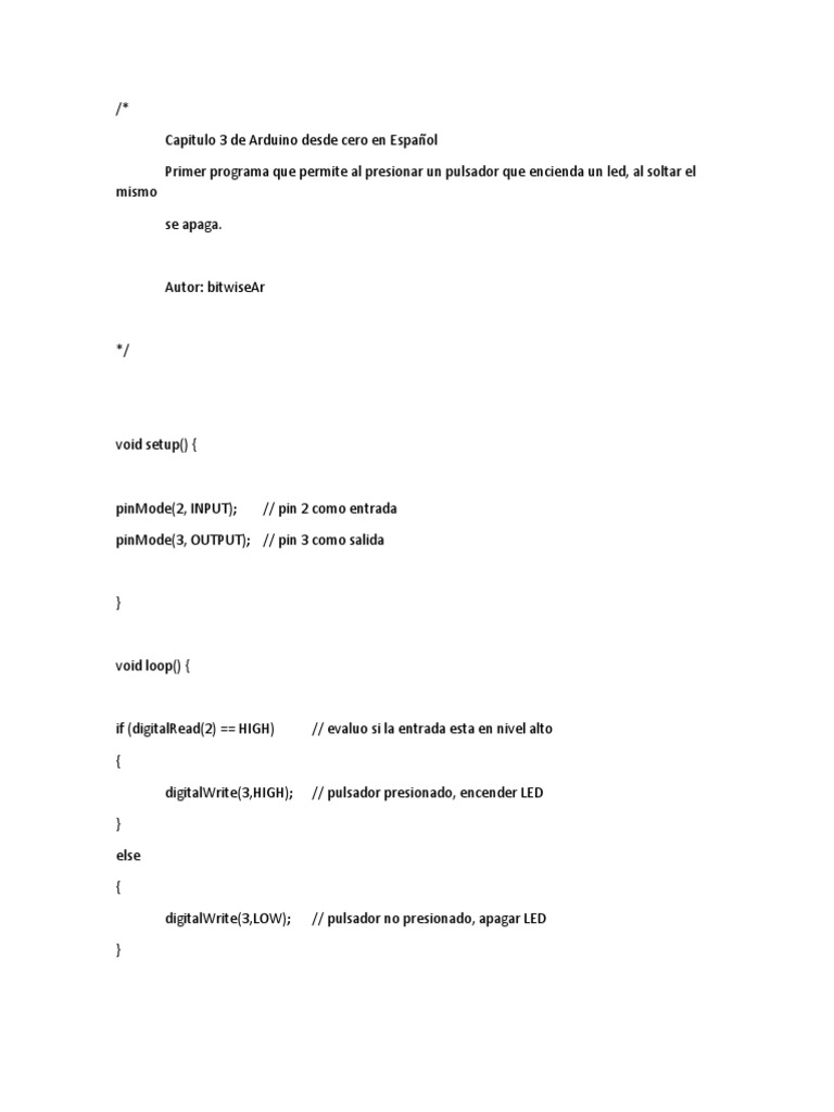Capitulo 3 De Arduino Desde Cero En Español Pdf