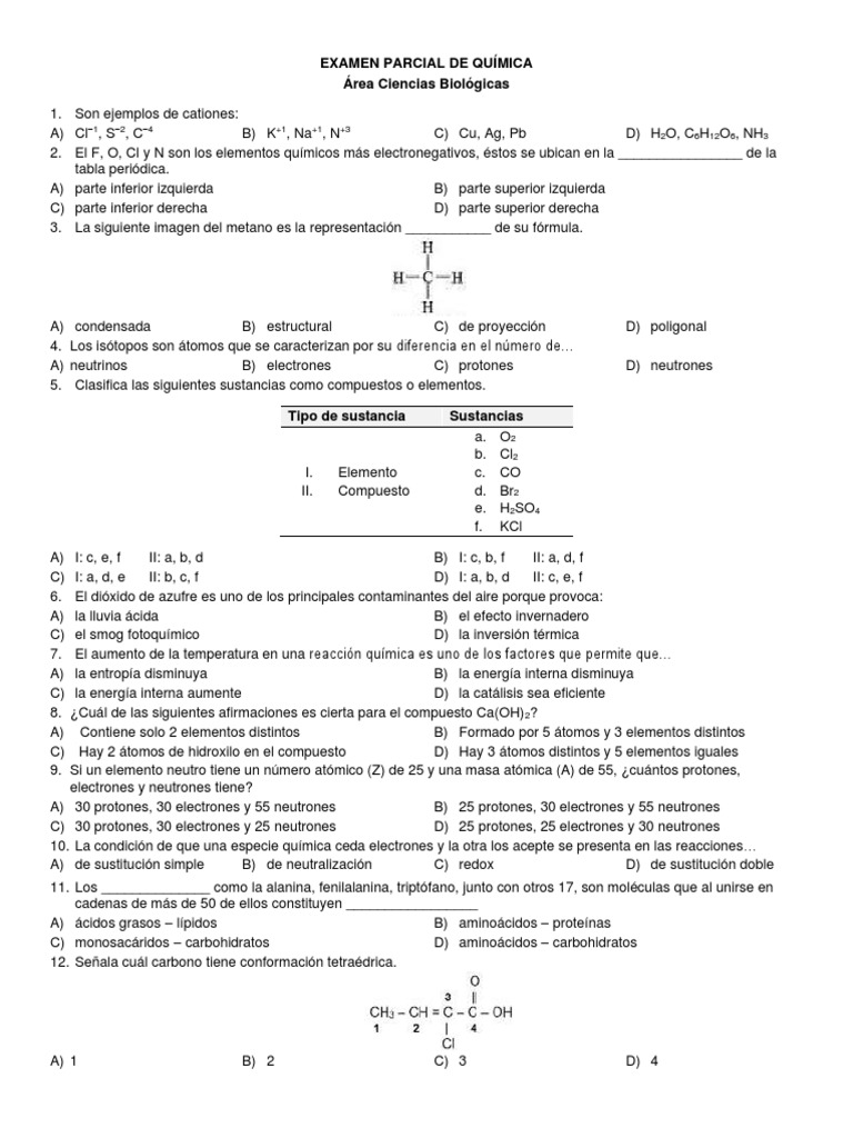 Química área Ii Unam Pdf Química ácido