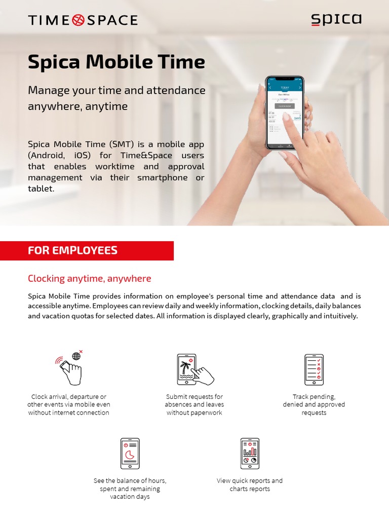 Spica Mobile Time: Manage Your Time and Attendance Anywhere, Anytime ...