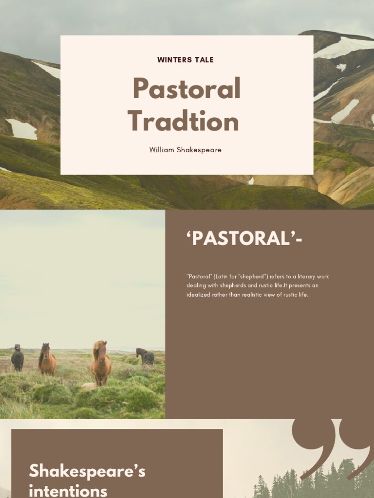 Winters Tale Pastoral Tradition | PDF | Shepherd