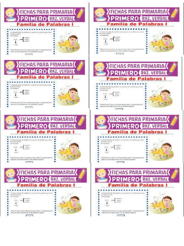 Copias Fichas para Primaria | PDF