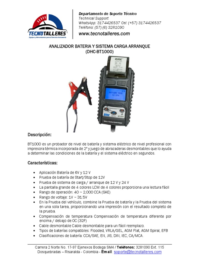 547 Ficha DHC Bt1000 | PDF