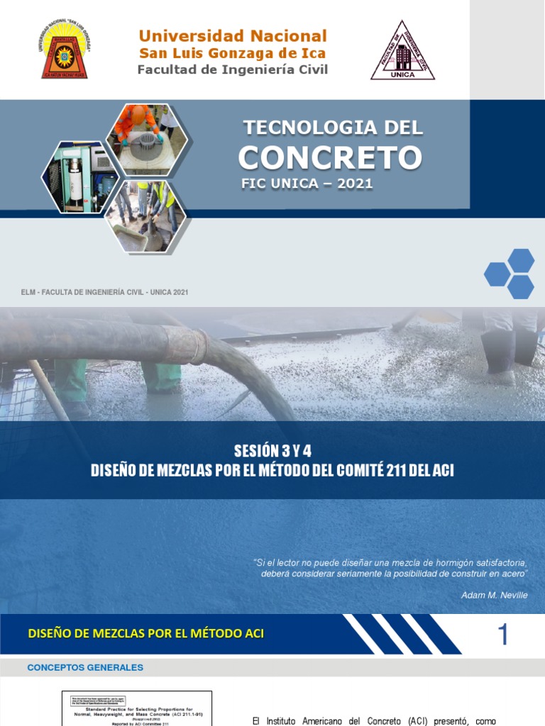 Criterios de Diseño Por Método Aci 211 | PDF | Hormigón | Cemento