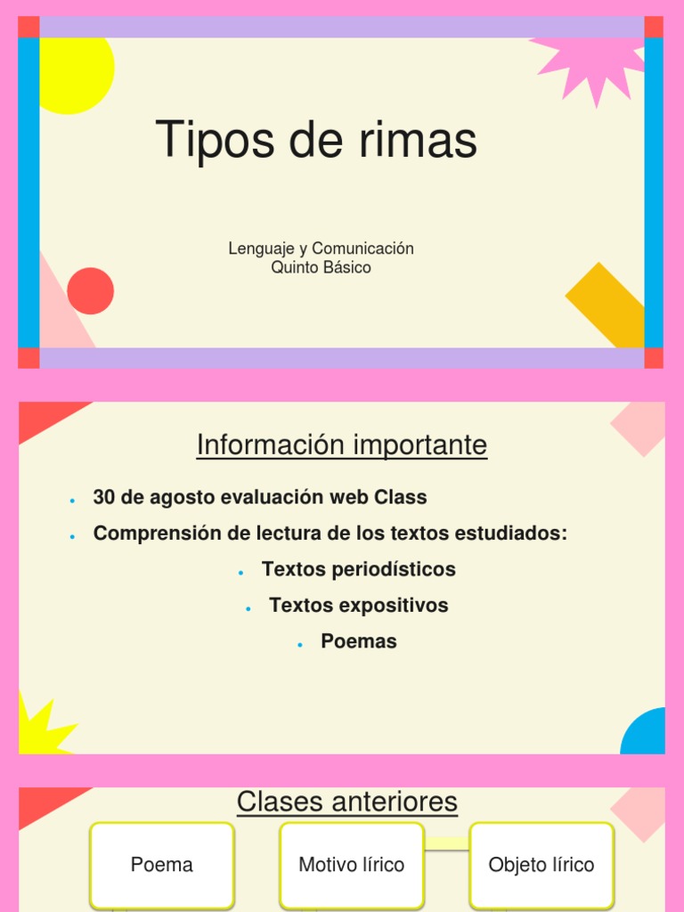 Tipos de Rimas | PDF