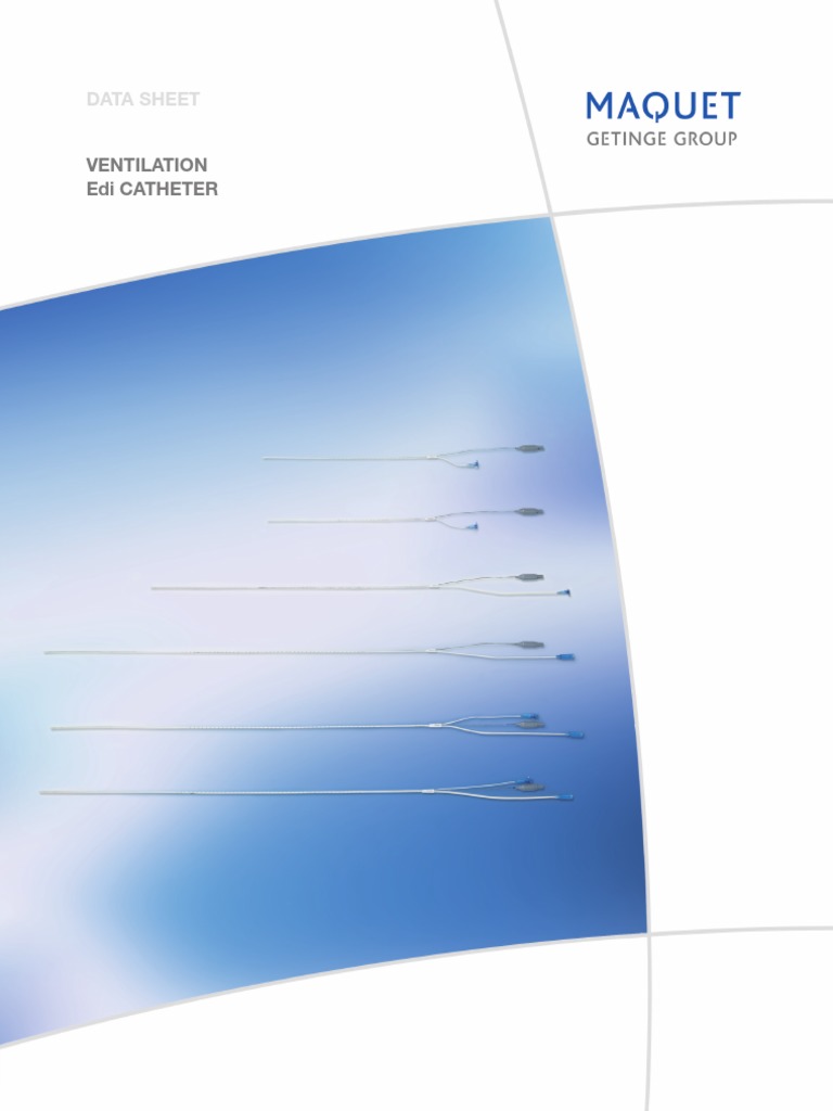 Ventilation Edi Catheter: Data Sheet | PDF | Health Care | Medical ...
