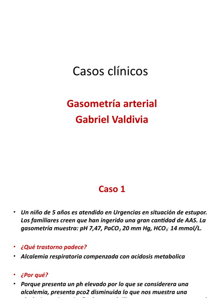 Casos de Gasometria | PDF | Endocrino | Medicina de Cuidados Intensivos