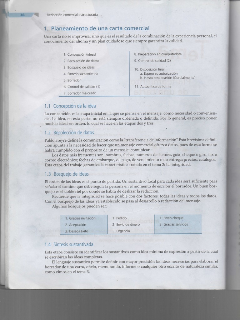 Planeamiento de La Carta | PDF