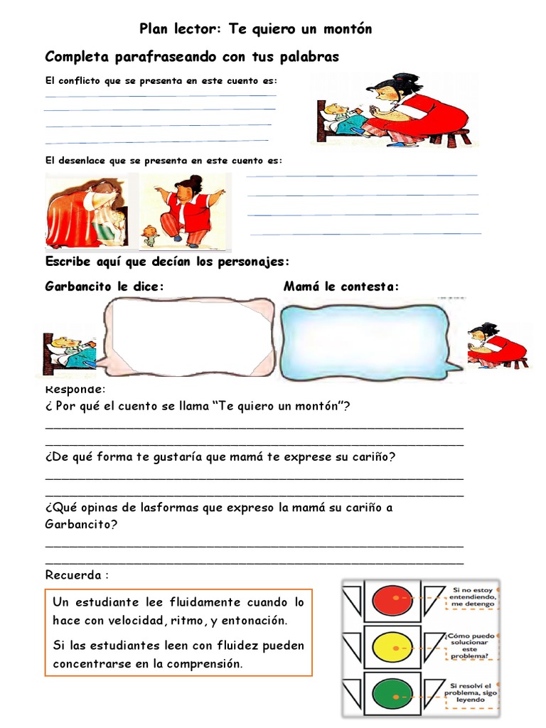 Ficha de Trabajo de Plan Lector | PDF