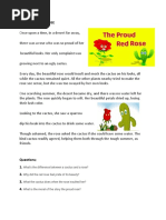 The Proud Rose: Moral of The Story | PDF