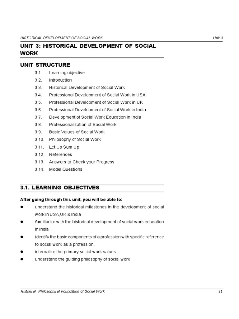 Historical Development of Social Work | PDF | Social Work | Value (Ethics)