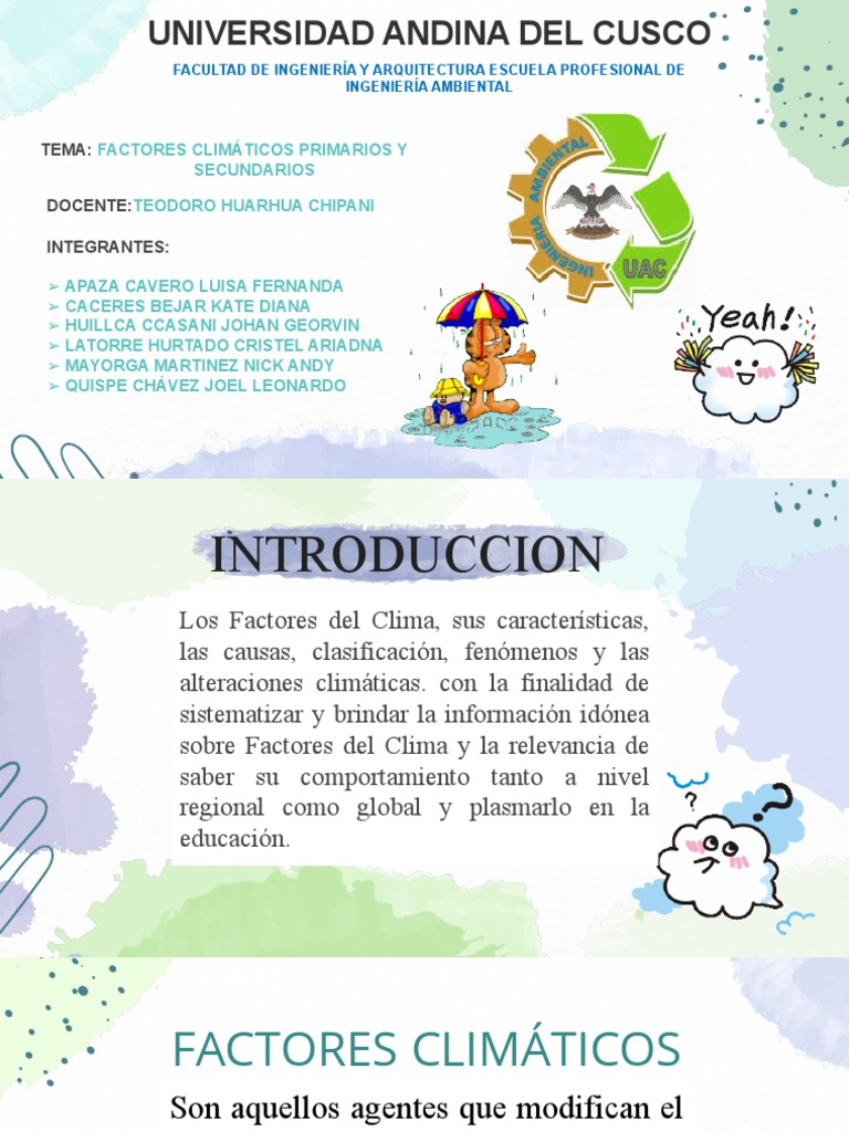 Factores Climaticos Primarios y Secundarios | PDF | Clima | Naturaleza