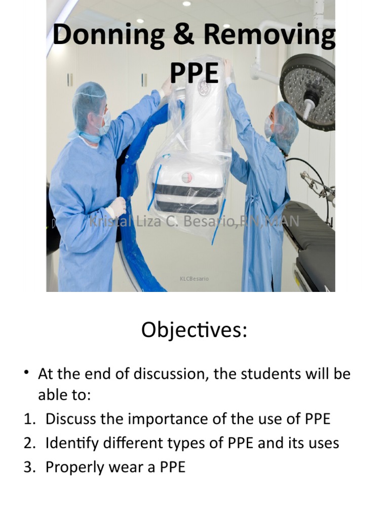 Donning & Removing PPE | PDF