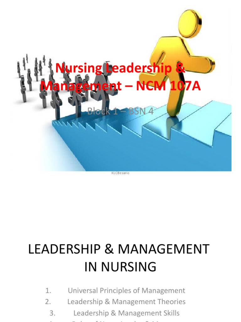 Nursing Leadership & Management - NCM 107A | PDF | Performance ...
