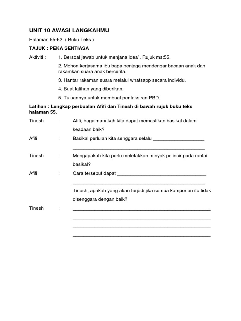 MODUL BMT5 UNIT 8 Minggu19 PDPR | PDF