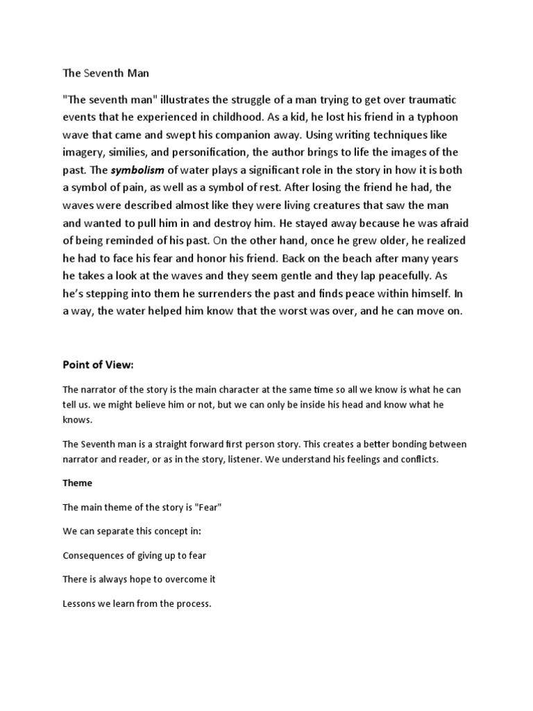 The Seventh Man | Download Free PDF | Narration