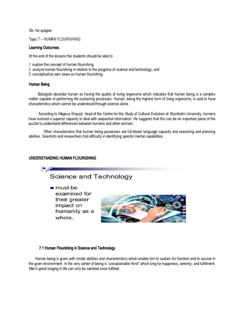 Chapter-7 Science Technology | PDF | Happiness | Philosophical Theories