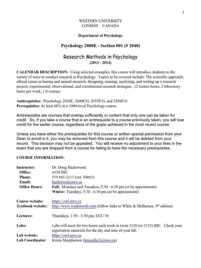 Research Methods in Psychology | PDF | Turnitin | Test (Assessment)