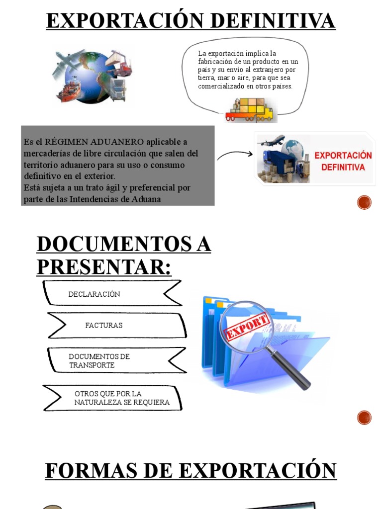 Exportación Definitiva | PDF | aduana | Procesos de negocio