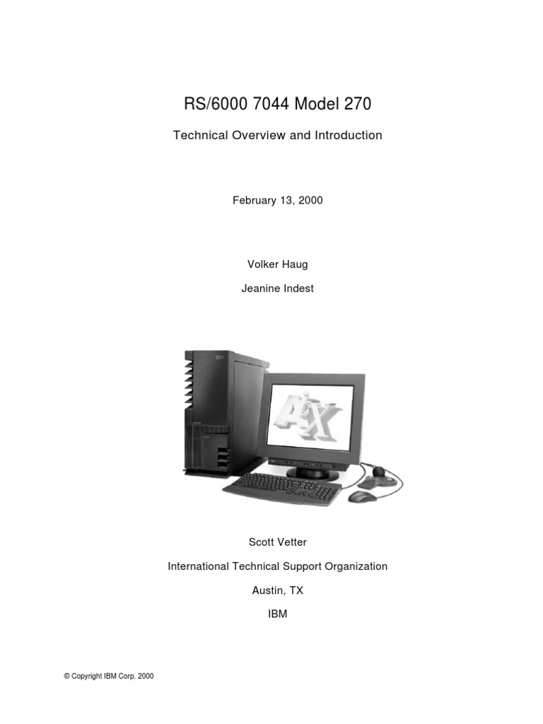 IBM_RS6000_44P_Model_270_Datasheet[1] | Cpu Cache | Booting