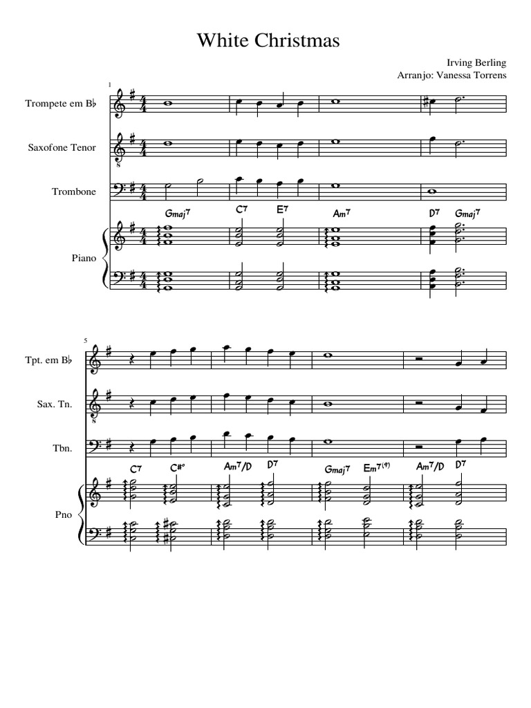 White Christmas Score | PDF