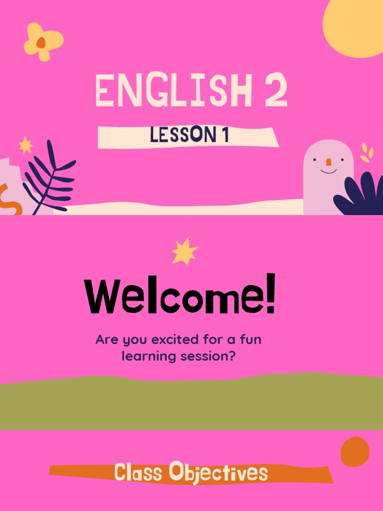 English 2 Lesson 1 Sentence and Non-Sentence | PDF
