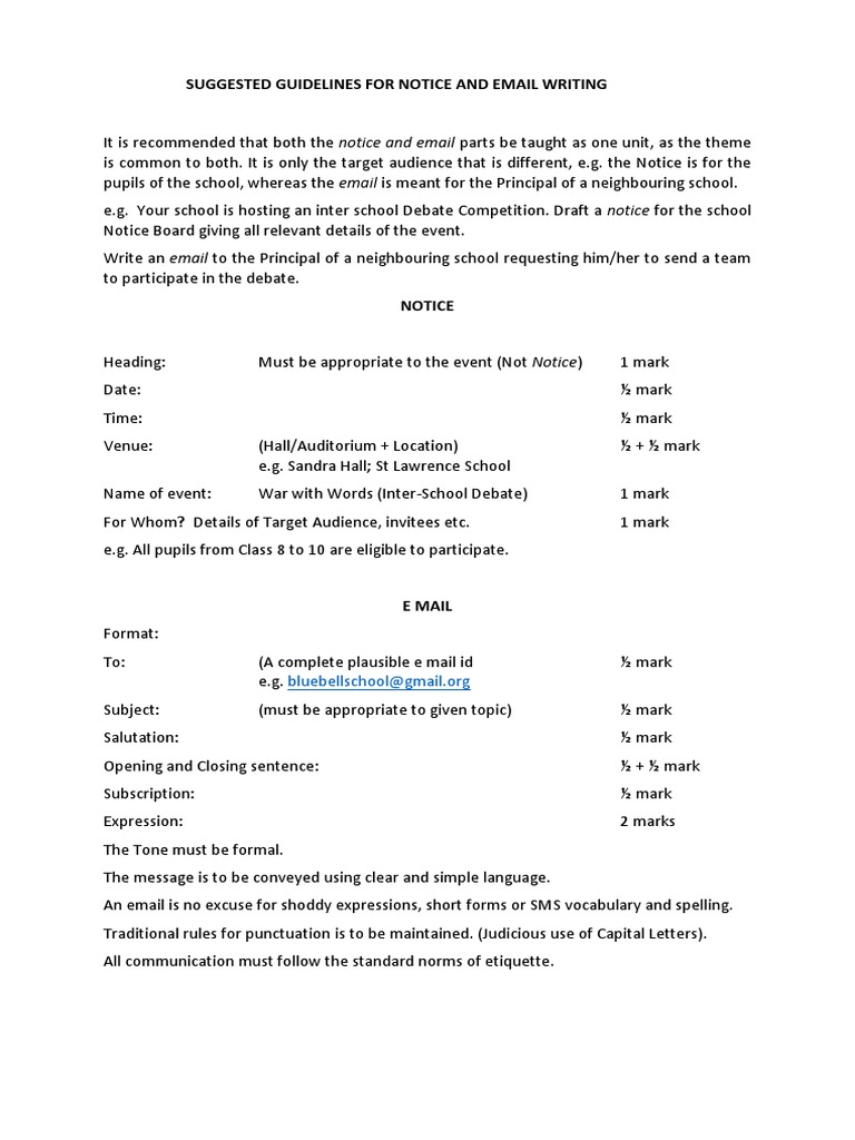 Guidelines for Conveying Important Information Through Effective ...