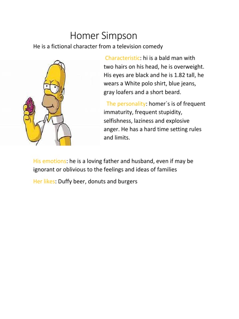 Homer Simpson | PDF