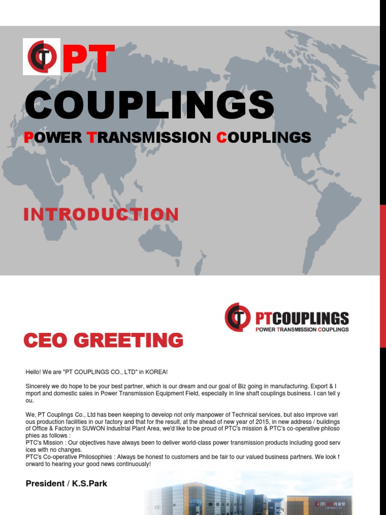PT Couplings Introduction PDF | PDF | Iso 9000 | Economies