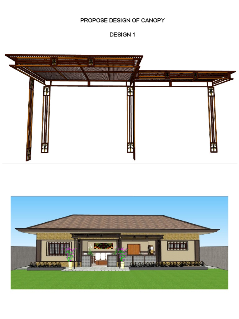 Propose Design of Canopy Design 1 | PDF
