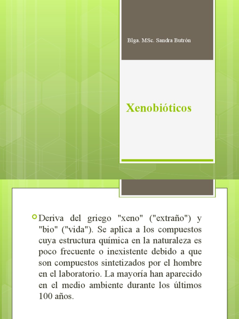 Xenobióticos | PDF | Química | Química