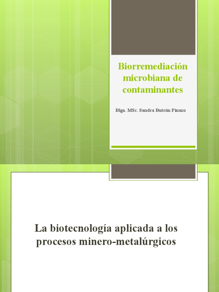 Biorremediacion Microbiana | PDF | Biotecnología | Naturaleza