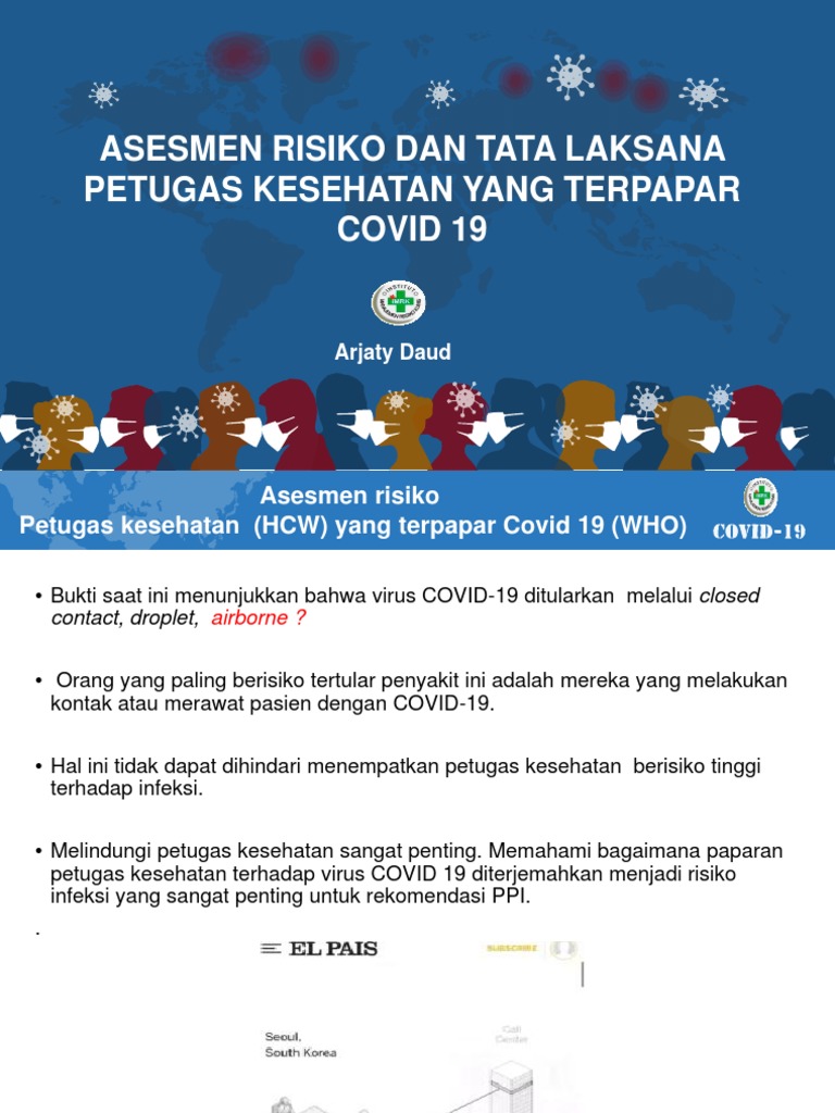 Asesmen Dan Mitigasi Risiko Petugas Kesehatan Yang Terpapar Covid 19 Final | PDF