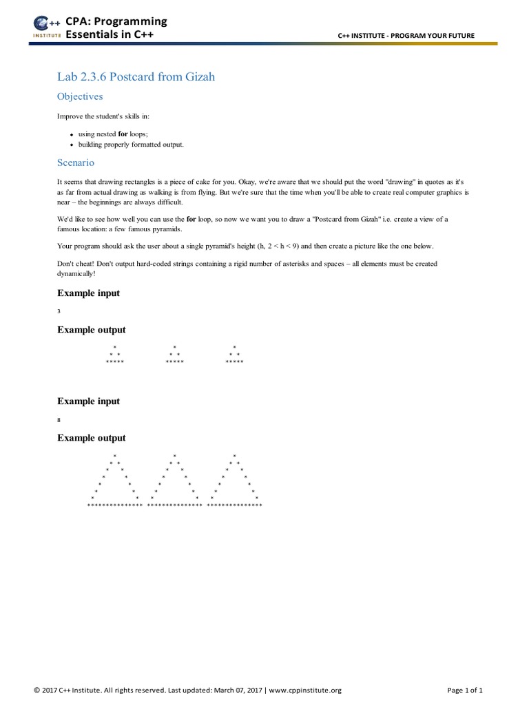 Cpa Lab 2 3 19 (6) - B | PDF | C++ | Computer Engineering