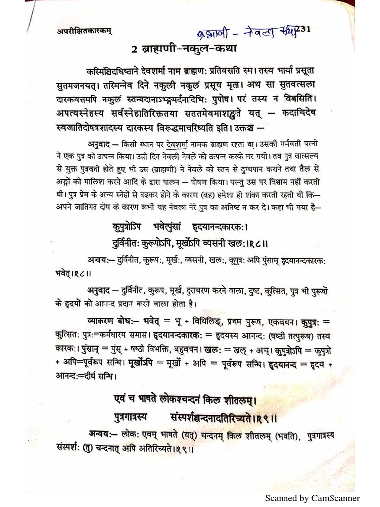 Sanskrit Story 2 | PDF