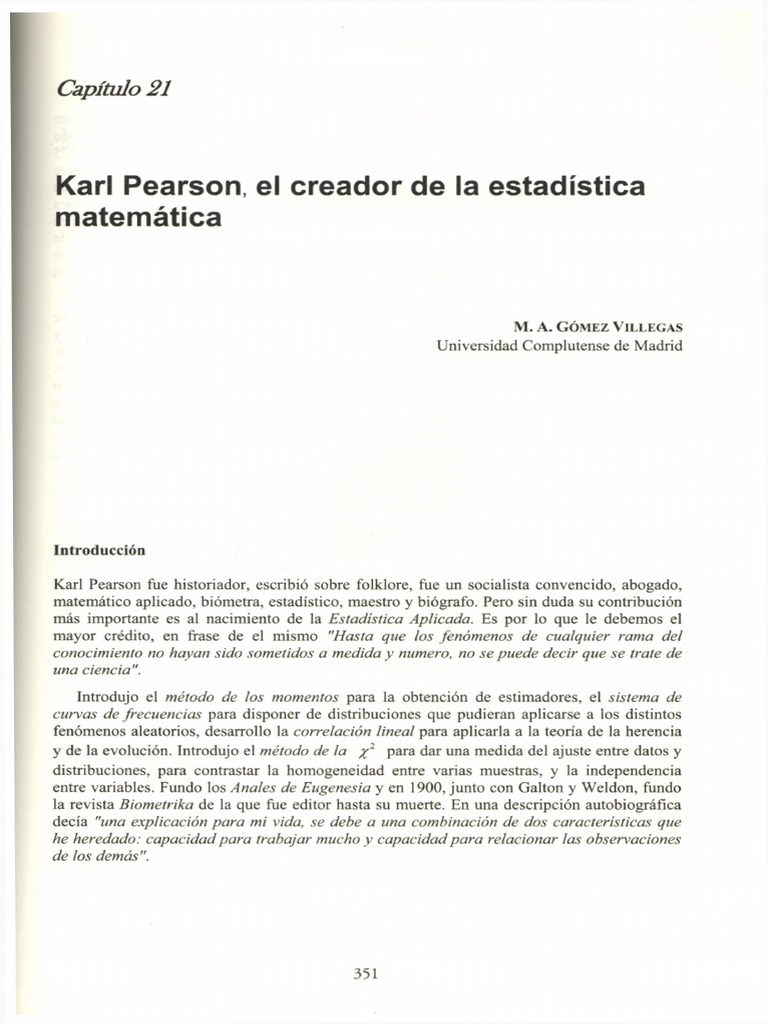Un recorrido por la vida y contribuciones del pionero de la estadística ...