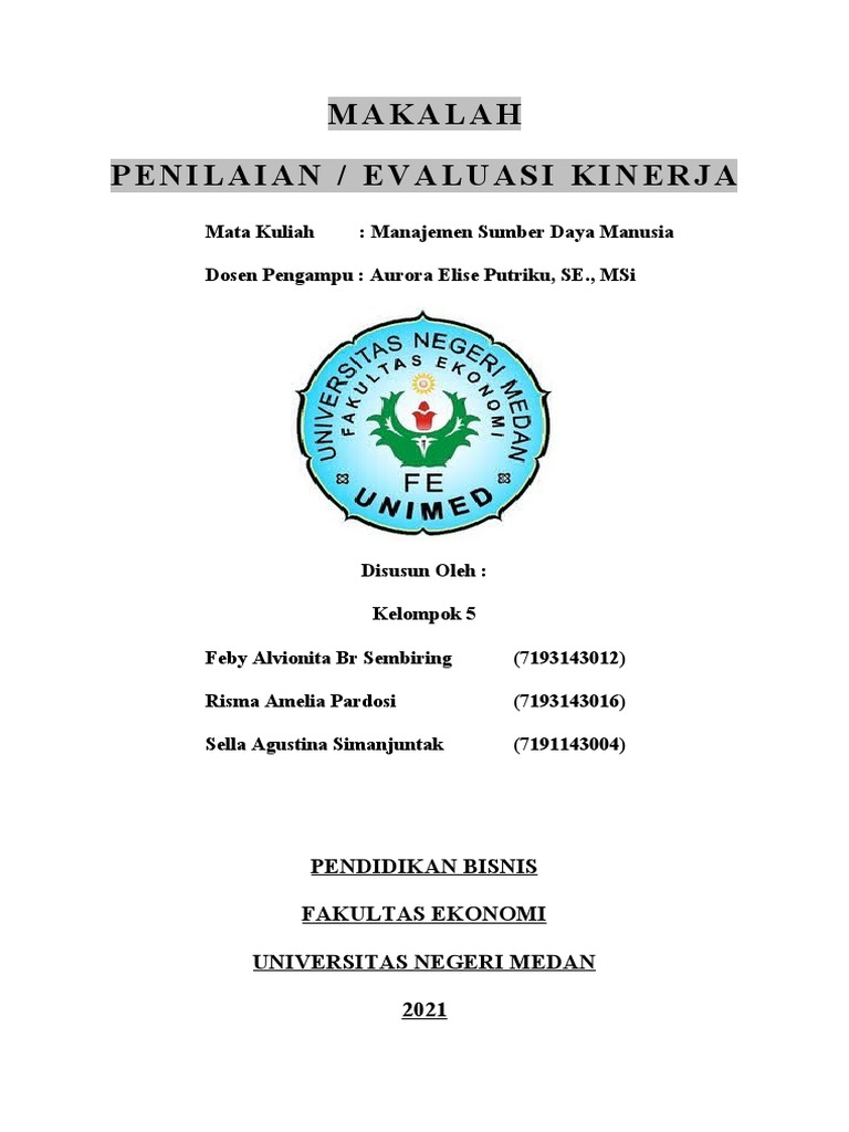 Kel 5 Penilaian Evaluasi Kinerja MSDM | PDF