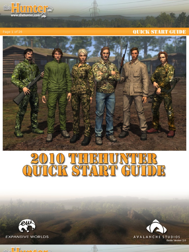 Quick guide to starting your hunting adventure in The Hunter game | PDF ...