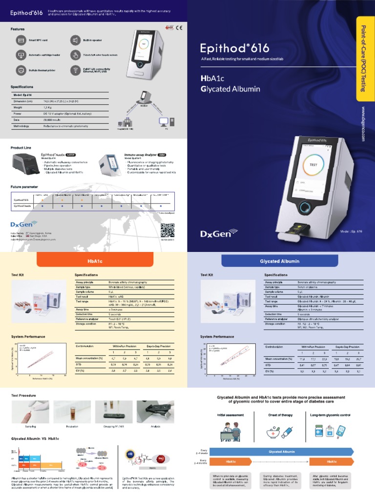 Epithod 616 HbA1C - Manual | PDF
